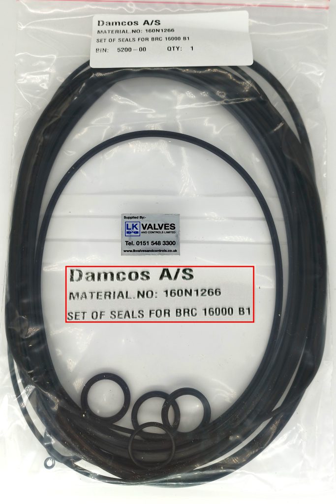 160N1266 - Set Of Seals For BRC 16000 B1 - Damcos Spare Parts